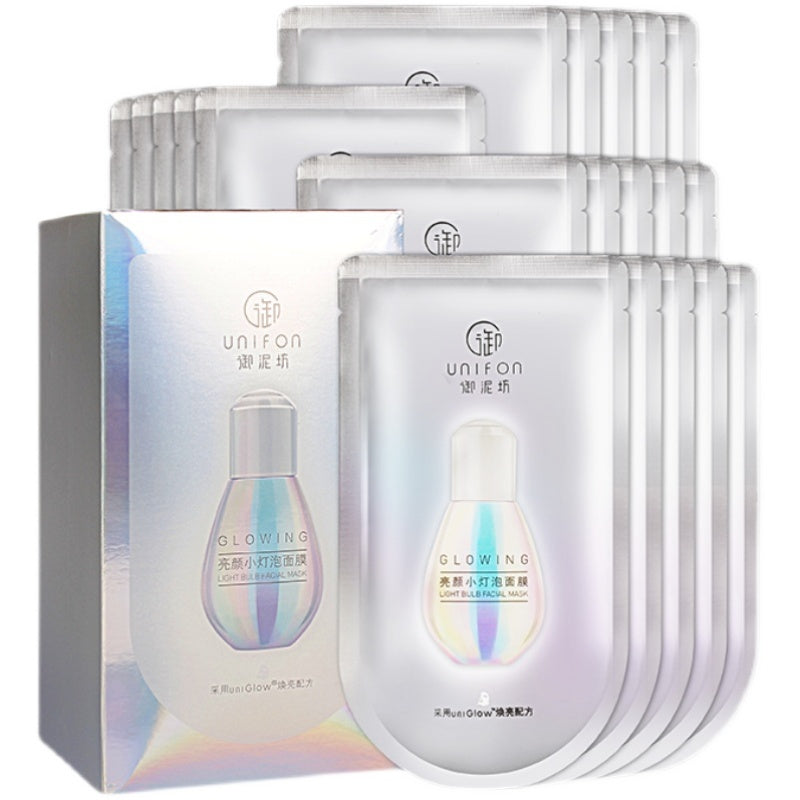 【自营】中国UNIFON御泥坊 亮颜小灯泡面膜 20片入 提亮肤色赶走暗沉紧致弹润 – Beauty Corner